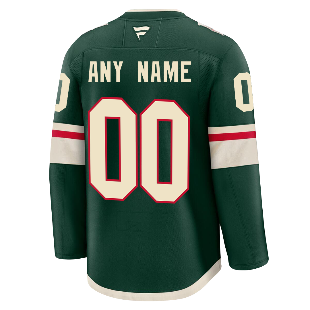 Customizable Minnesota Wild 2024 Fanatics Premium Official NHL HOME Je – CoolHockey.com