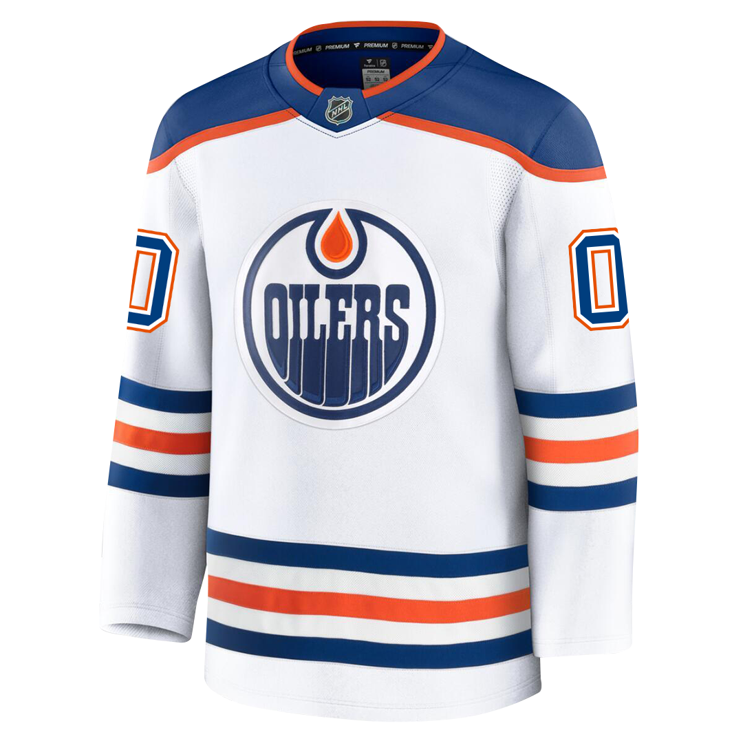 Customizable Edmonton Oilers 2024 Fanatics Premium Official NHL AWAY J ...