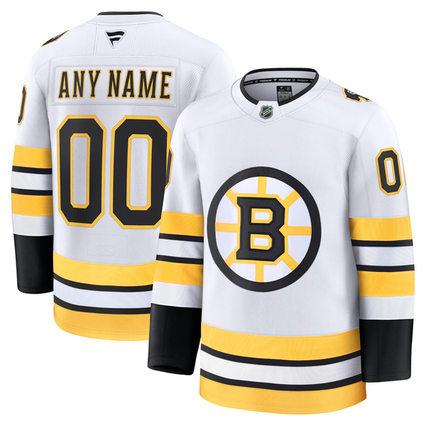 Customizable Boston Bruins 2025 Fanatics Premium Official NHL Away Jer ...