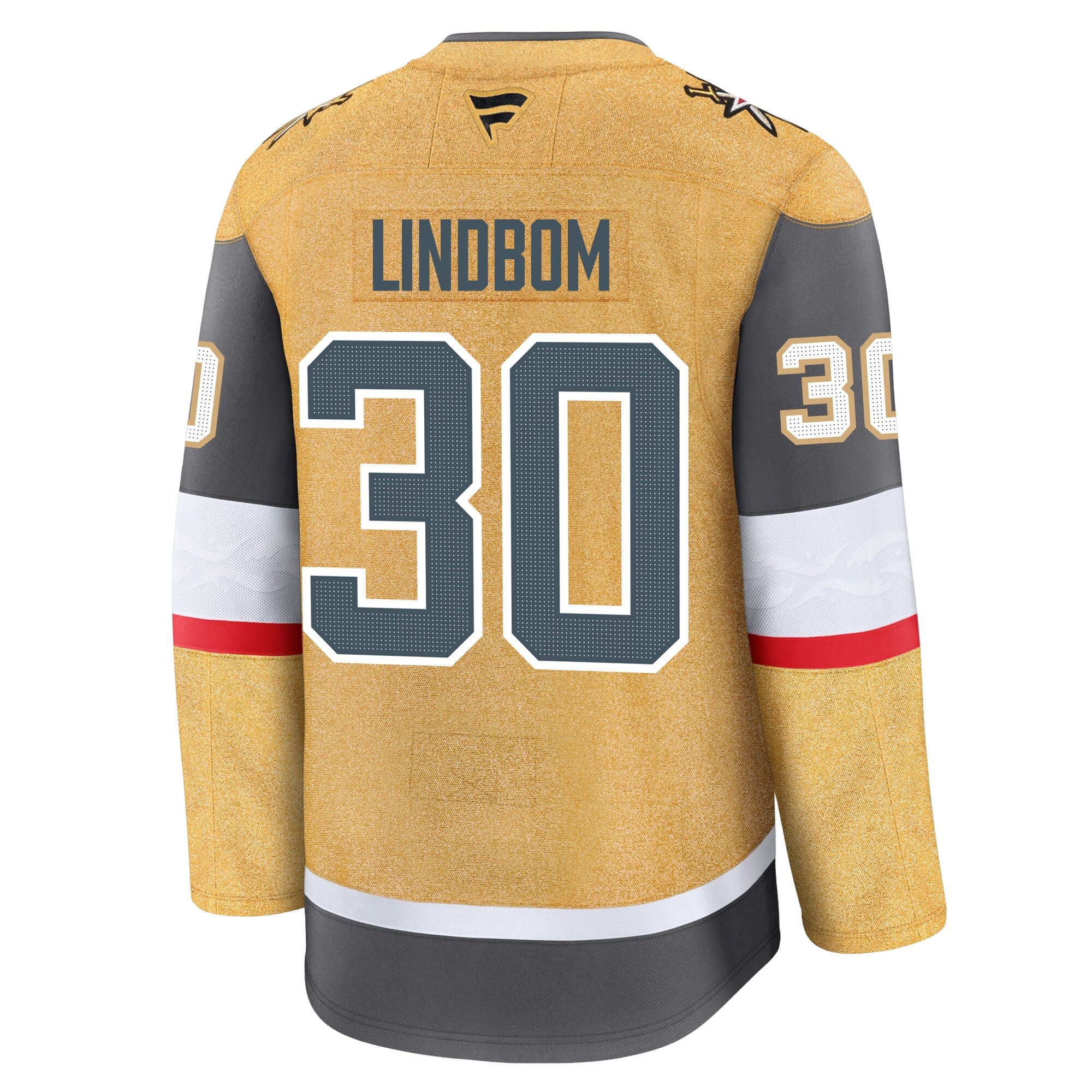 Carl Lindbom Vegas Golden Knights Fanatics Premium Home Jersey ...
