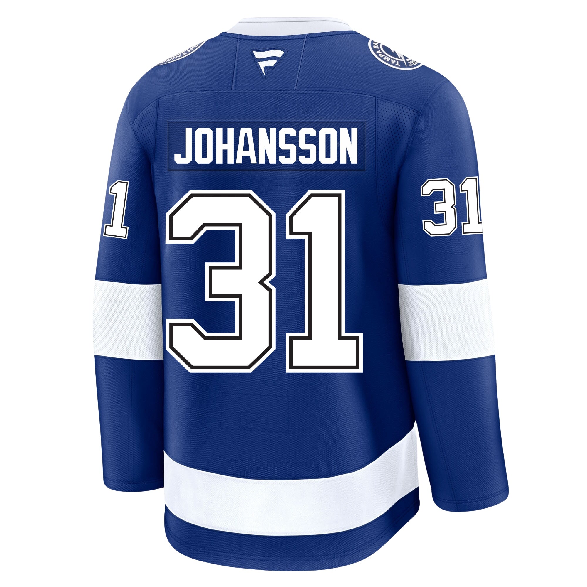 Jonas Johansson Tampa Bay Lightning Fanatics Premium Home Jersey ...