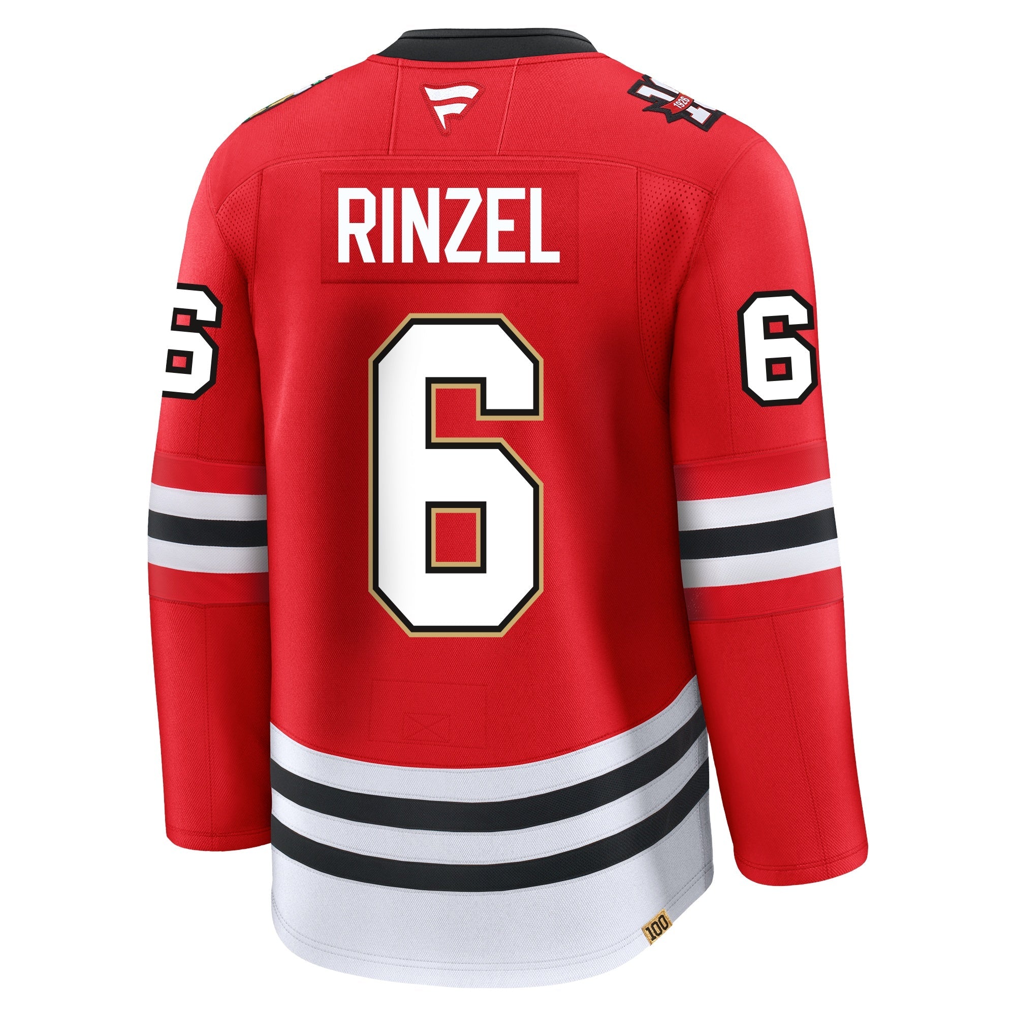 Sam Rinzel Chicago Blackhawks Fanatics Centennial Premium Jersey ...